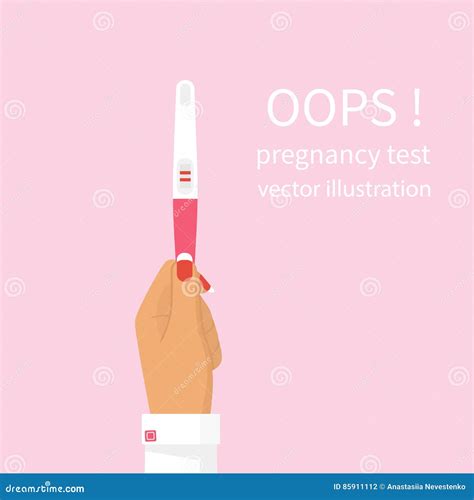 Positive Pregnancy Test Stock Vector Illustration Of Infertility