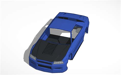3d Design Custom Nissan R34 Detailed Scan Tinkercad