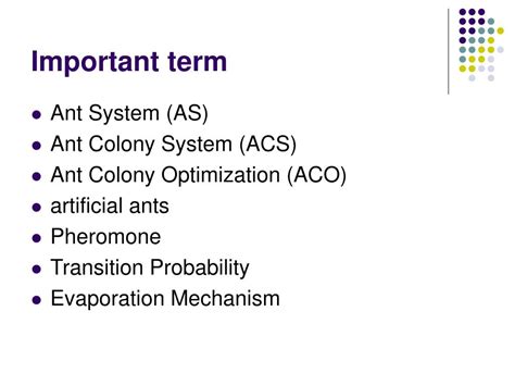 Ppt Ant Colony Optimization Powerpoint Presentation Free Download Id 1091007