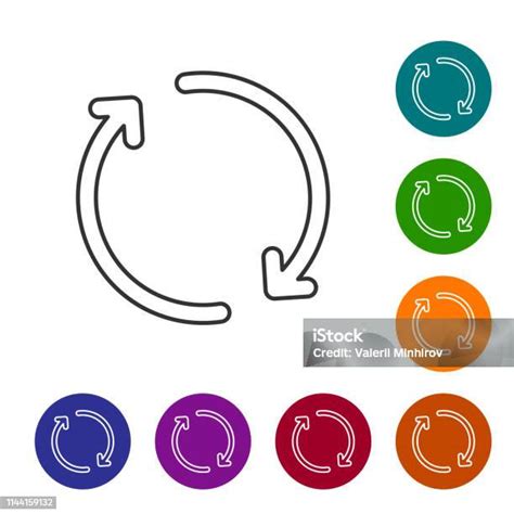 회색 새로 고침 라인 아이콘 흰색 배경에 고립입니다 기호 다시 로드 동그라미 기호에 있는 회전 화살표 벡터 일러스트 개념에 대한 스톡 벡터 아트 및 기타 이미지 Istock