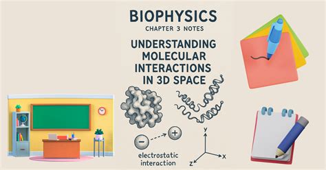 Biophysics Chapter 4 Notes Understanding Molecular Interactions In 3d Space Nurses Educator