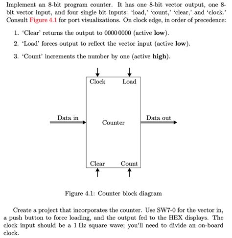solved implement an 8 bit program counter it has one 8 bit