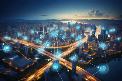 A Smart City With Connected Infrastructure Where Buildings