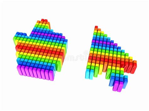 Set Of Link Selection Computer Mouse Cursor Stock Illustration