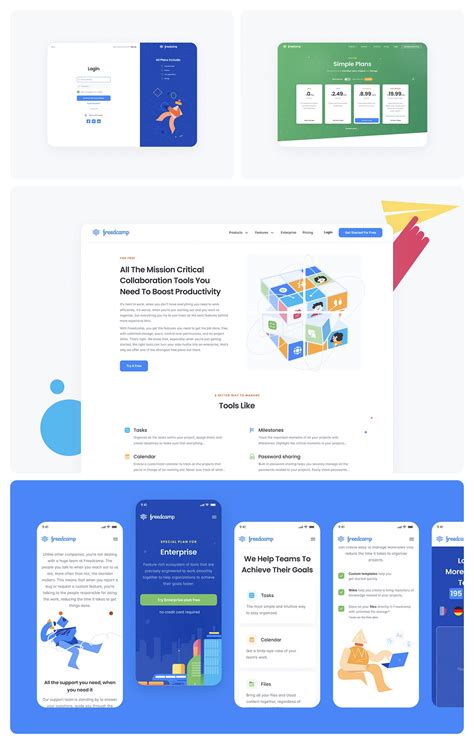 Freedcamp Uiux Design For Project Management Platform Behance
