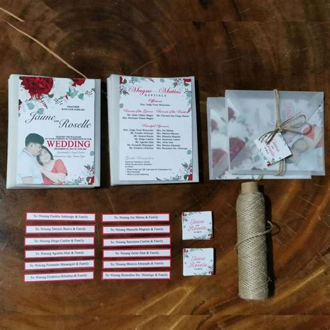 Ninong Ninang Wedding Invitation Atelier Yuwaciaojp