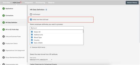 define hr data for oracle api integration in hire2retire