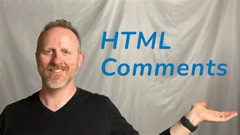 Write Comments In Html