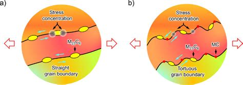 Schematic Diagram Of Grain Boundary Stress Concentration As A Function Download Scientific