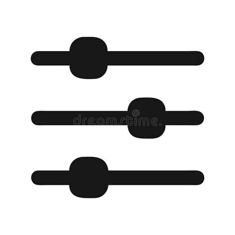 Icon User Interface Sliders Settings Stock Illustration Illustration