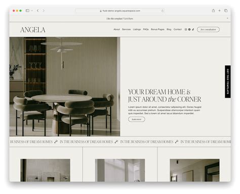 real estate squarespace template