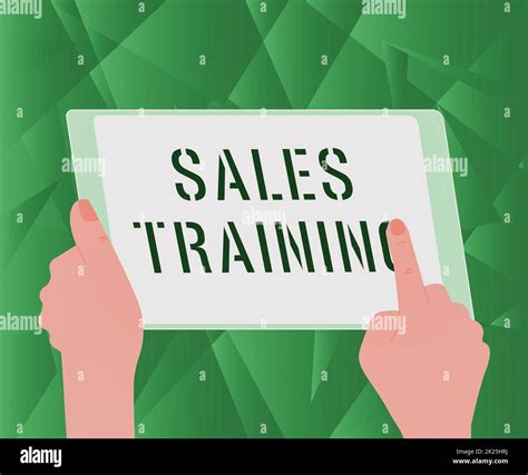 Hand Writing Sign Sales Training Business Overview Action Selling