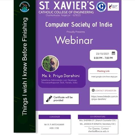 Csi Sxcce On Linkedin Csi Computerscience Computerknowledge Computerworld