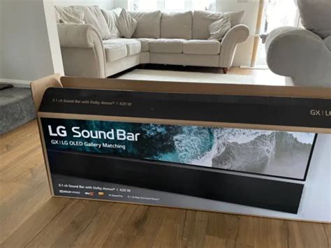 New Lg Sound Bar Gx Black Flush Mount High Res Audio Soundbar Subwoofer