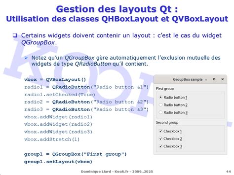 Mise En Oeuvre D IHM Avec Python Et Qt