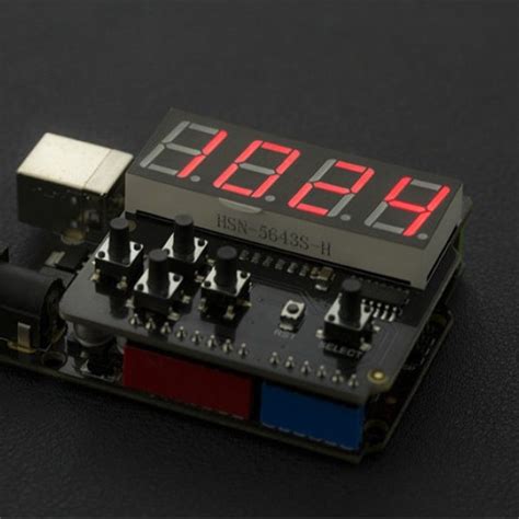 7 Segment Led Keypad Shield For Arduino Kd Robot Kit