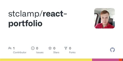 GitHub Stclamp React Portfolio