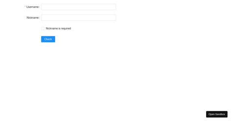 动态校验规则 ant design vue 3 2 16 codesandbox