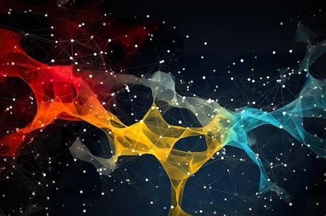 Premium Ai Image Abstract Background Functions Of Complex Networks
