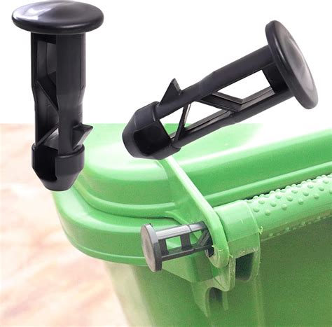 8 Pcs Wheelie Bin Lid Hinge Pins Plastic Wheelie Bin Hinge Universal Bins Accessories 65mx18mm
