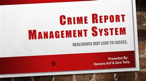 Crime Record Management System Crms