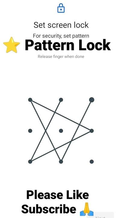 Star 🌟 Pattern Lock Viral Short Like Subscribe Support 🙏 Youtube