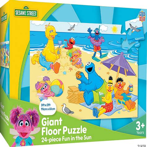 Masterpieces Sesame Street Fun In The Sun 24 Piece Floor Jigsaw Puzzle