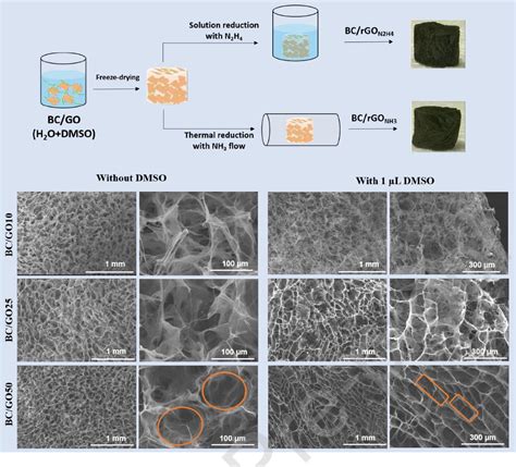Figure 1 From Bacterial Cellulosegraphene Oxide Aerogels With Enhanced Dimensional And Thermal