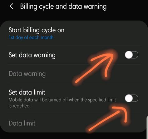Data Usage Notifications Samsung Members