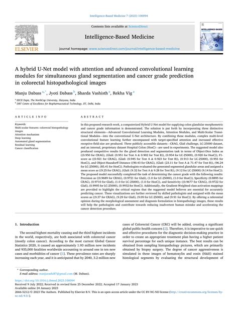 Pdf A Hybrid U Net Model With Attention And Advanced Convolutional Learning Modules For