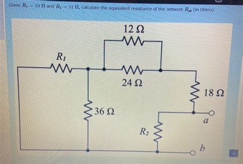 solved given r 10 Ω and r 31 2 calculate the equivalent
