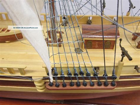 Hms Bounty 39 British Wood Model Large Scale Tall Ship Handcrafted