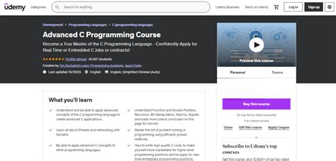 Best Free C Programming Courses Online By Udemy In July