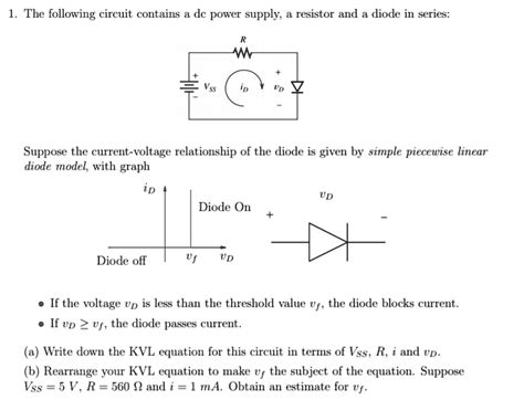 Solved The Following Circuit Contains A Dc Power Supply A Resistor