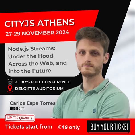 Cityjs Conferences On Linkedin Cityjsathens Nodejs Athens Javascript