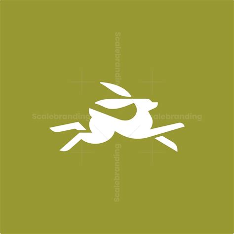 Elegant Running Rabbit Logo Scalebranding