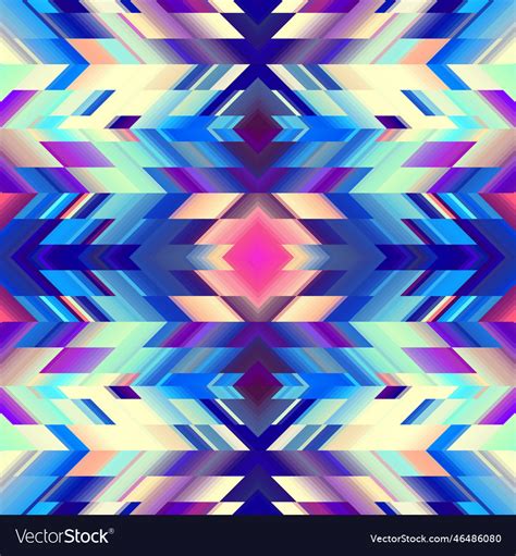 Geometric Abstract Triangles Pattern Seamless Vector Image