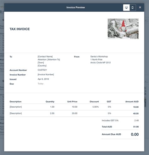 Xero Invoice Template Invoice Template Ideas Xero Api Invoice Invoice