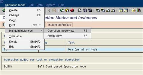 Setting Up Operations Modes With Screen Shots