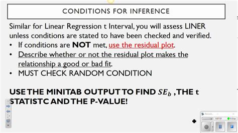 12 1 Linear Regression T Test Youtube