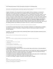 Angular Acceleration And Torque Lab Pre Write Up Title Relationship Between Torque And