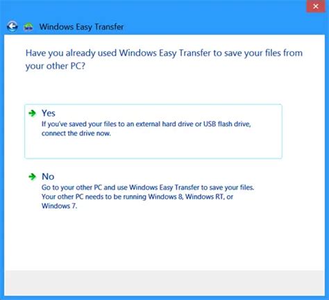 Transfer User Profile To New User Account Using Windows Easy Transfer