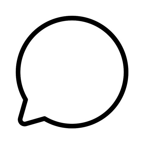 Chat Circle Thin Vector SVG Icon SVG Repo