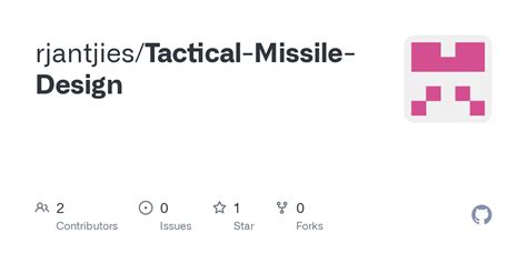 Github Rjantjies Tactical Missile Design