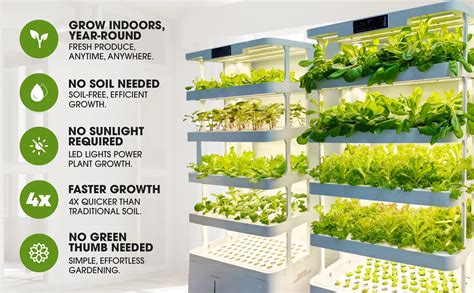Nutratower Garden Premium Hydroponic Growing System With Led Lights