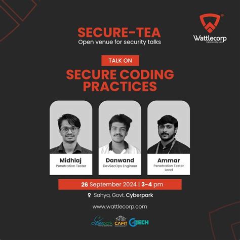 Calicut Forum For It Cafit On Linkedin 🎉 Secure Tea Talk Series 1