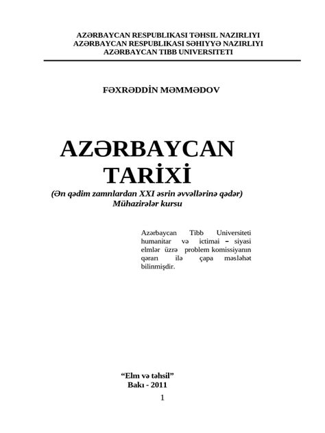 Azerbaycan Tarixi Az Pdf