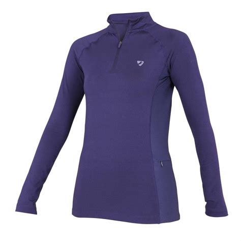 Shires Aubrion Revive Long Sleeve Womens Base Layer Navy Blue Clothing From Oakfield