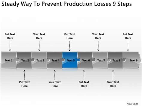 Steady Way To Prevent Production Losses Steps What Is Flow Chart Used For PowerPoint Slides
