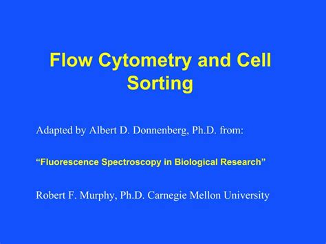 PPT Flow Cytometry And Cell Sorting PowerPoint Presentation Free Download ID 228604